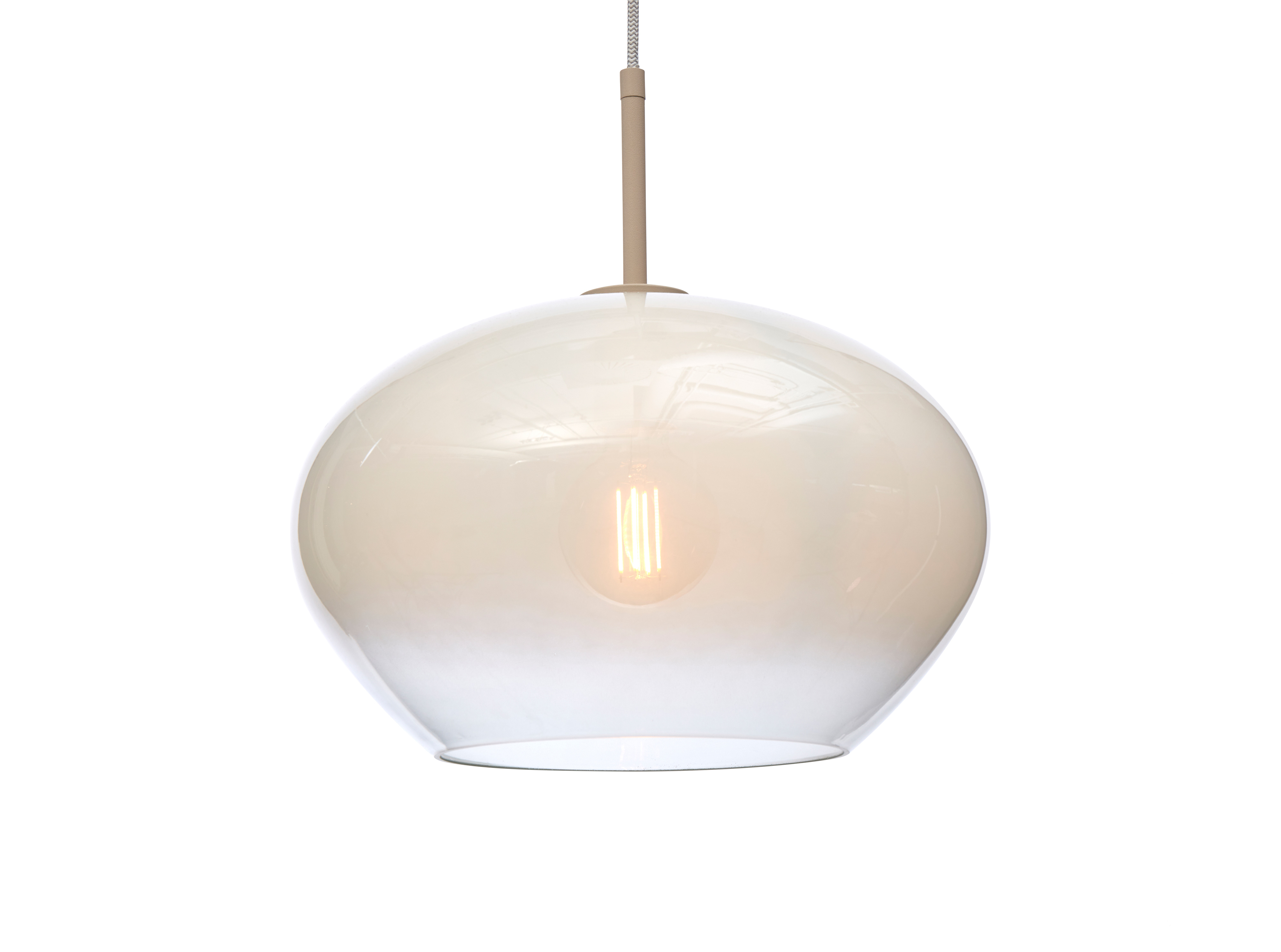 VISEĆA SVJETILJKA BOLOGNA GRADIENT MILK WHITE