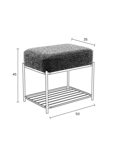 TABURE MILOU RECTANGULAR
