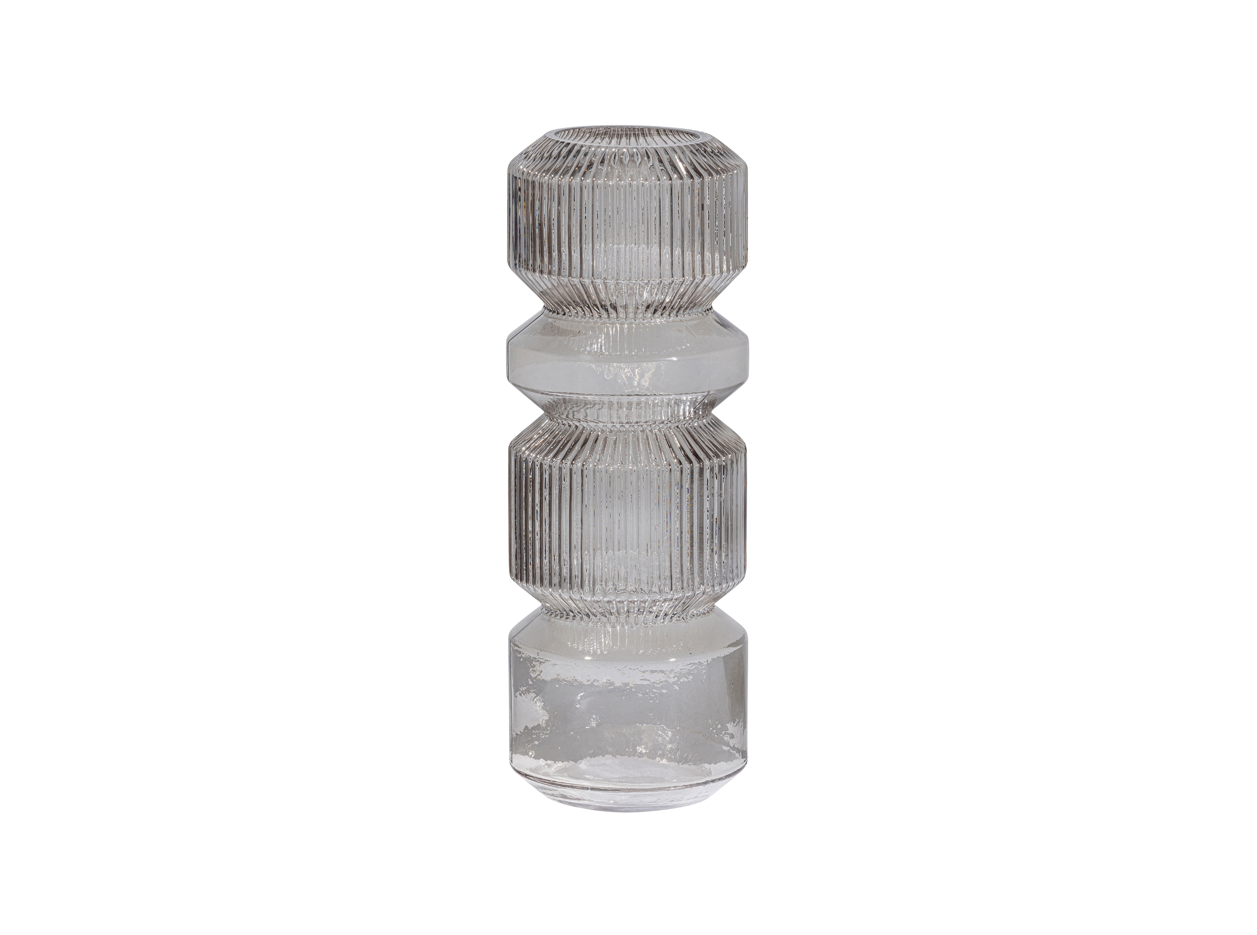 VAZA LYLE GLASS LIGHT GREEN 35X13 CM